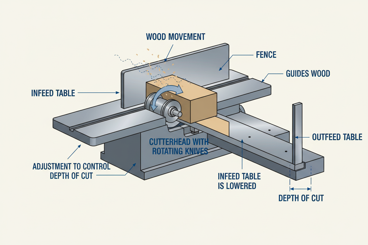 Parts of a Jointer: Every Component Explained