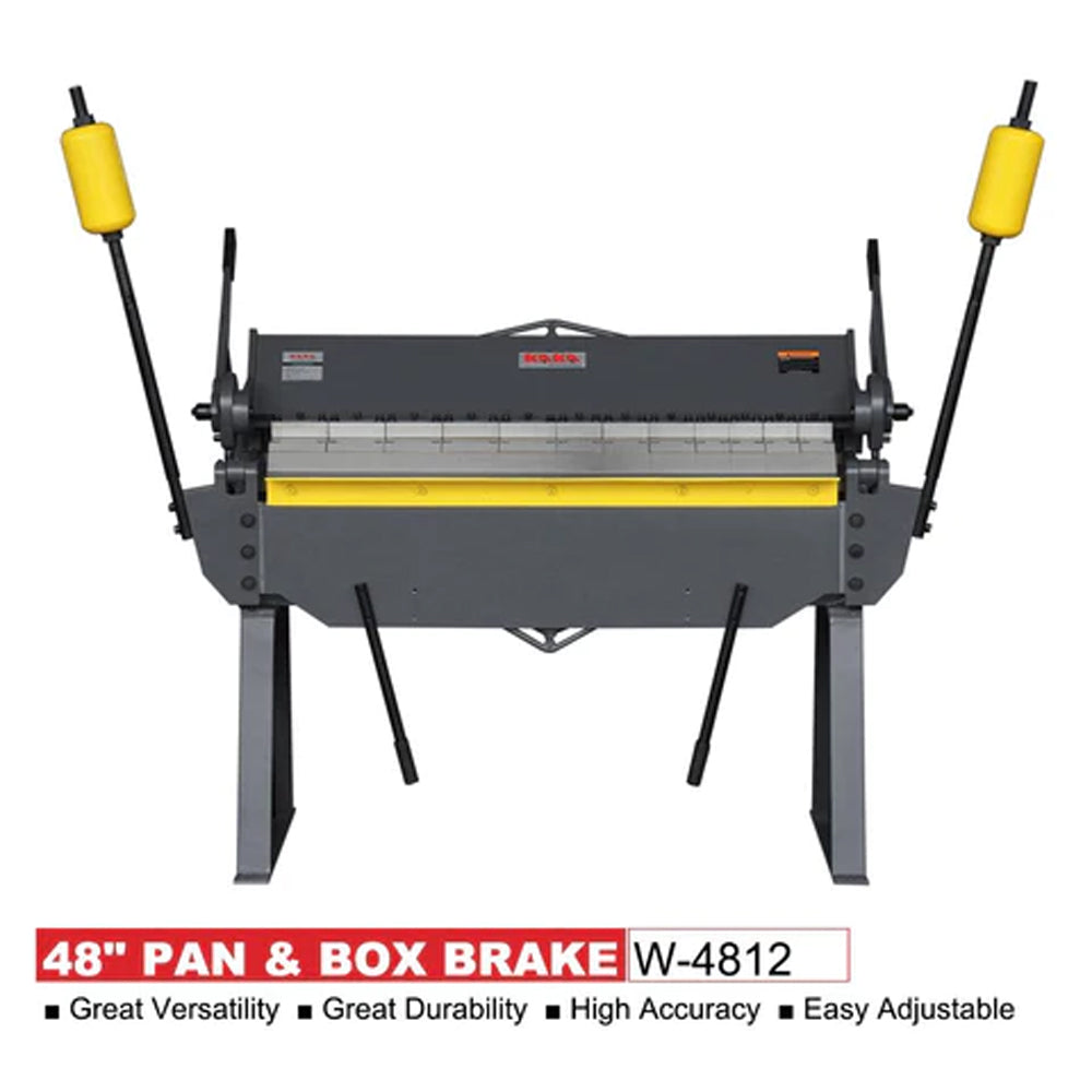 W-4812 48"12 Gauge Heavy Duty Sheet Metal Pan & Box Brake