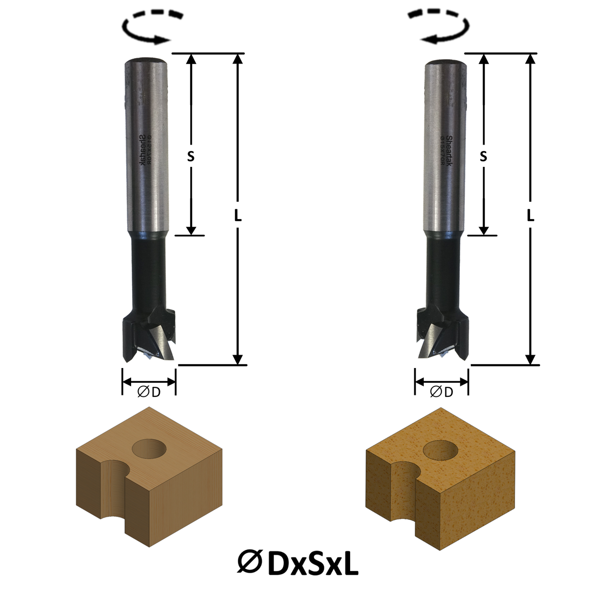 Dowel Drillbits for Through Holes H-type