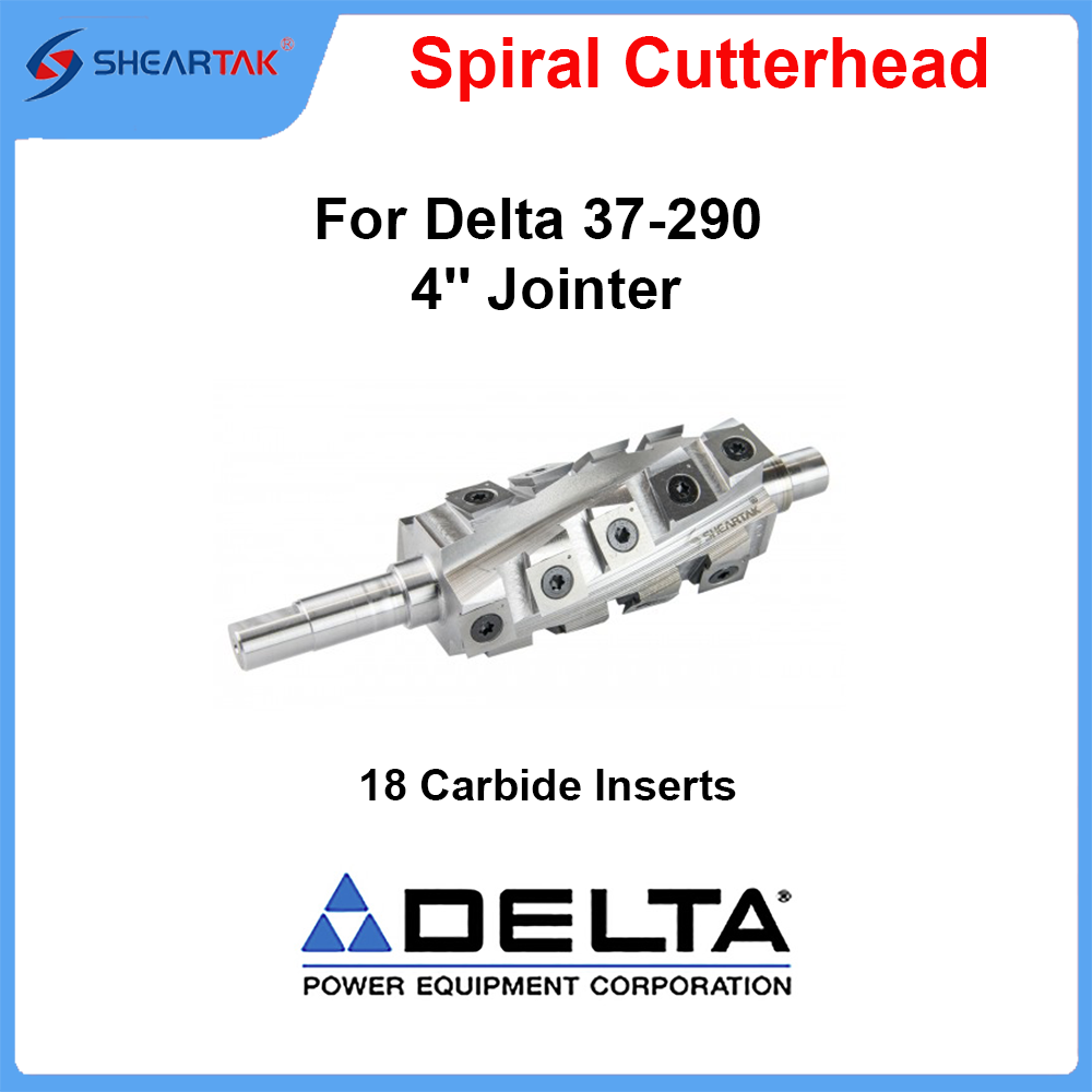 Spiral Helical Cutterhead for Delta 37-290 4'' Jointer