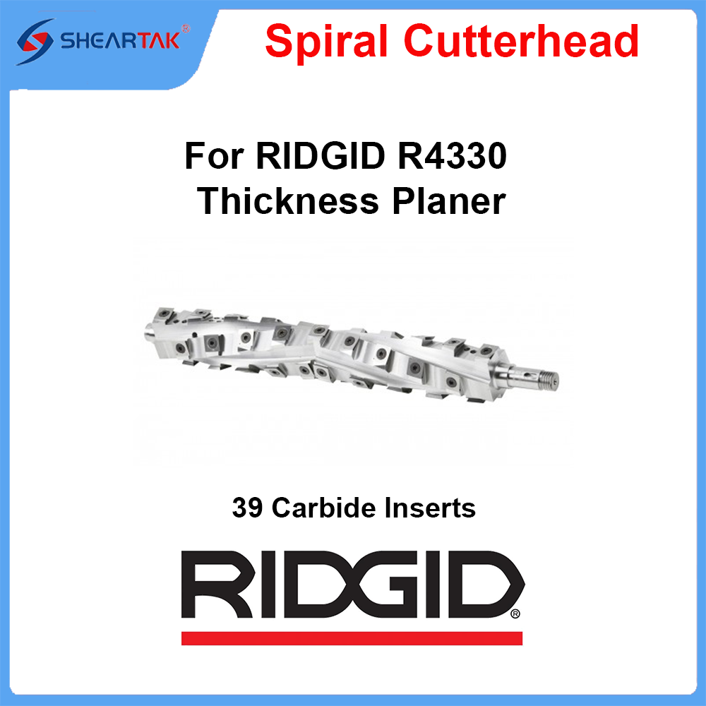 V-spiral Cutterhead, helical Cutterhead for RIDGID R4330 Planer