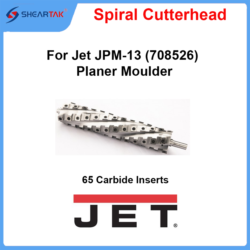 Spiral Cutterhead for Jet JPM-13 (708526) Moulder