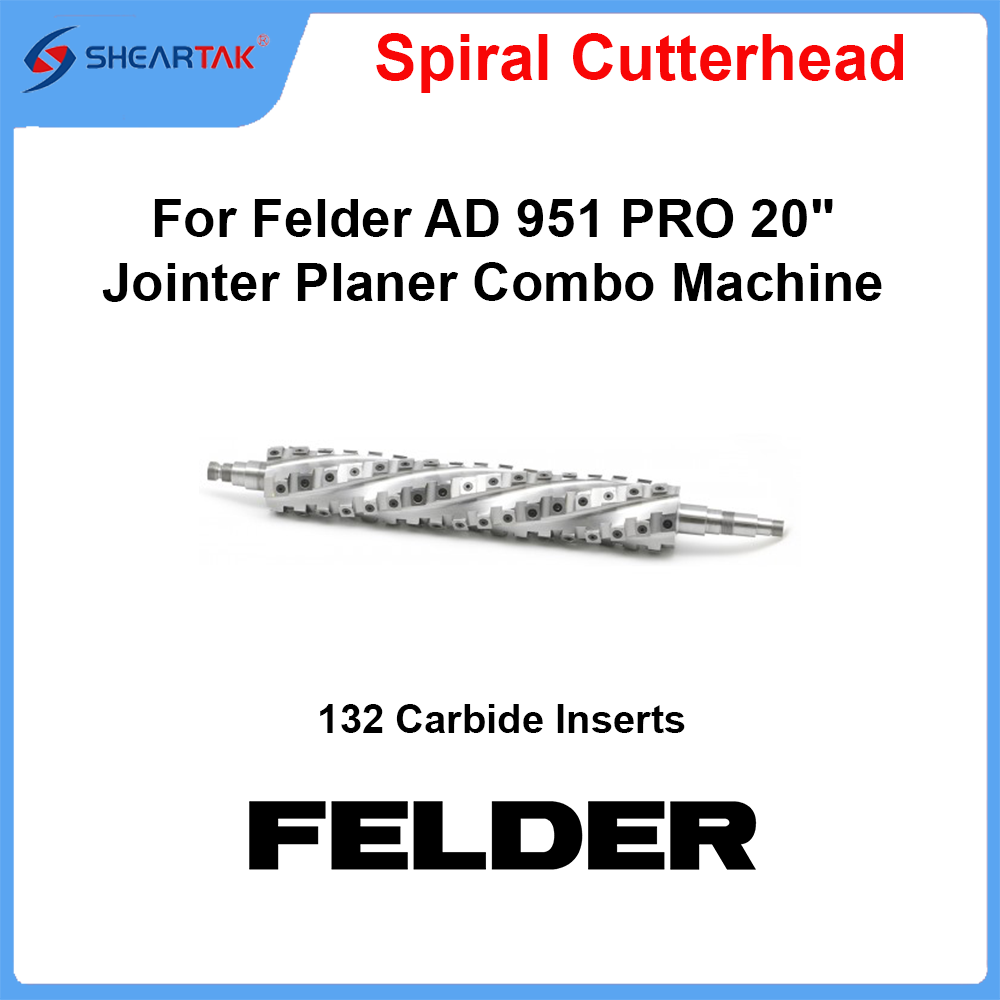Helical Cutterhead for Felder AD 951 PRO 20" Jointer Planer