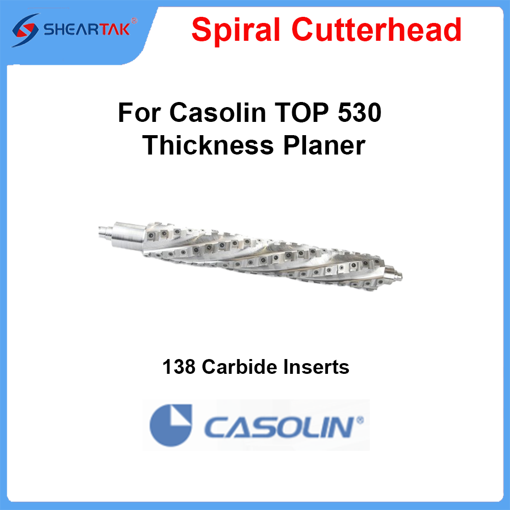 Spiral Cutter head for Casolin Top 530 Thickness 138 Carbide